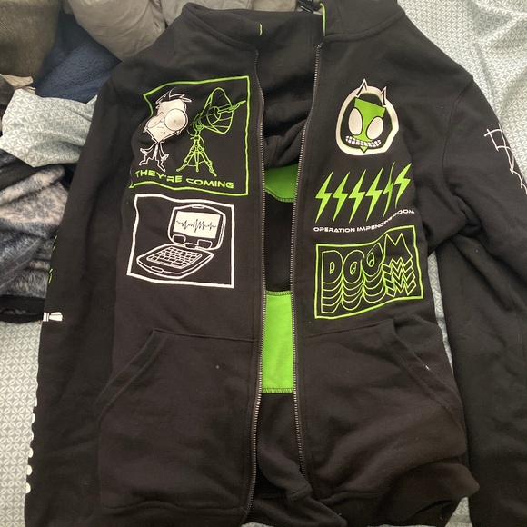 Jackets & Coats | Invader Zim Hoodie Flippable | Poshmark